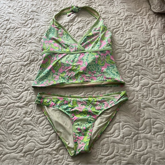 Lilly Pulitzer | Swim | Lilly Pulitzer Fried Catfish Halter 3 Piece ...